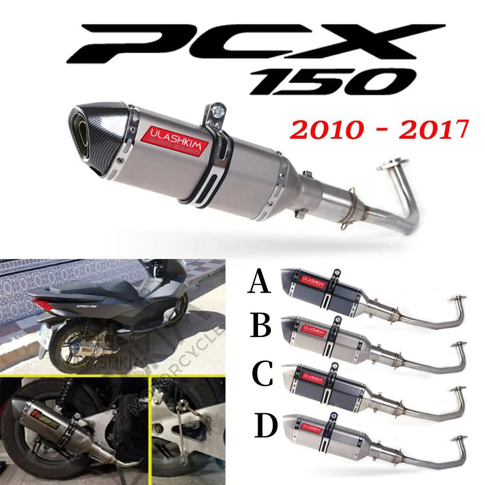 Motorcycle-Escape-Fit-Exhaust-For-HONDA-PCX-125-150-pcx125-pcx150 ...