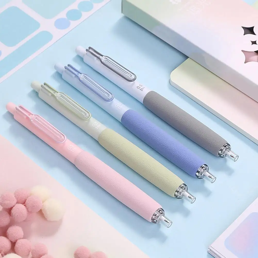 Press-Gel-Pen-Writing-Pen-Quick-drying-Gel-Pens-4pcs-Soft-Sponge-Press ...