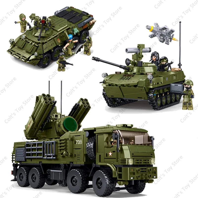 WW2 Soviet Military Weapon BTR-80 Armored Personnel Carrier Building ...