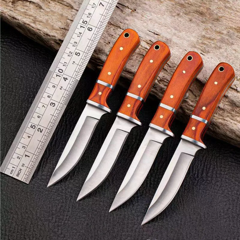 1pc 6-Inch Multi-Purpose Knife with Redwood Handle - Portable ...