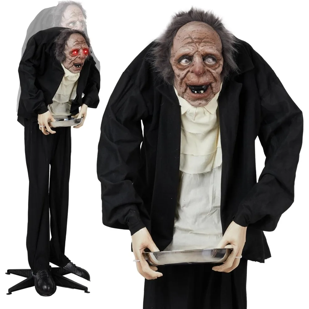 5FT-Halloween-Decoration-Animatronics-Talking-Outdoor-Decorations-with ...