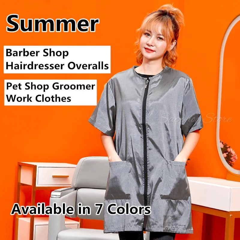 Summer Pet Shop Uniform Apron Waterproof and Breathable Work Clothes ...