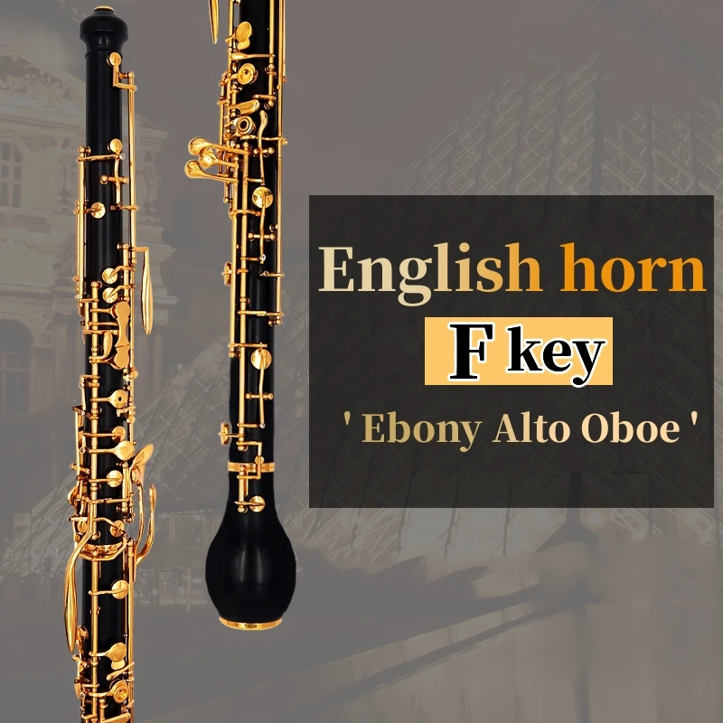 English-horn-ebony-wood-F-key-Alto-Oboe-semi-automatic-oboe-Solid-wood ...