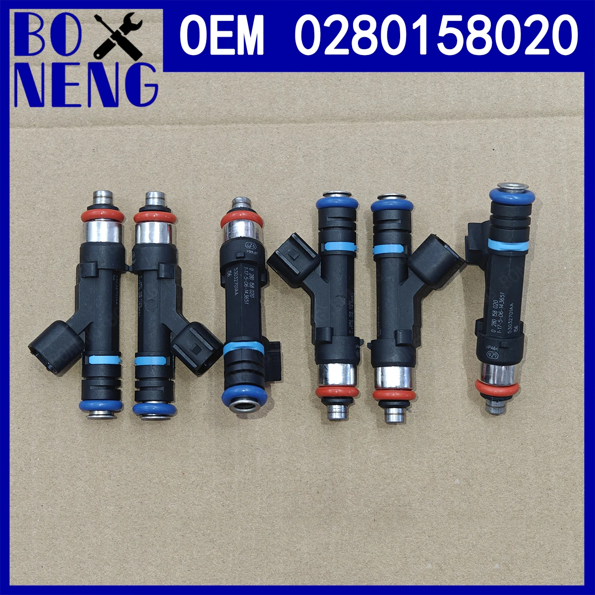 6PCS/lot OEM 0280158020 Fuel injector For Jeep Commander 2006~2010 ...
