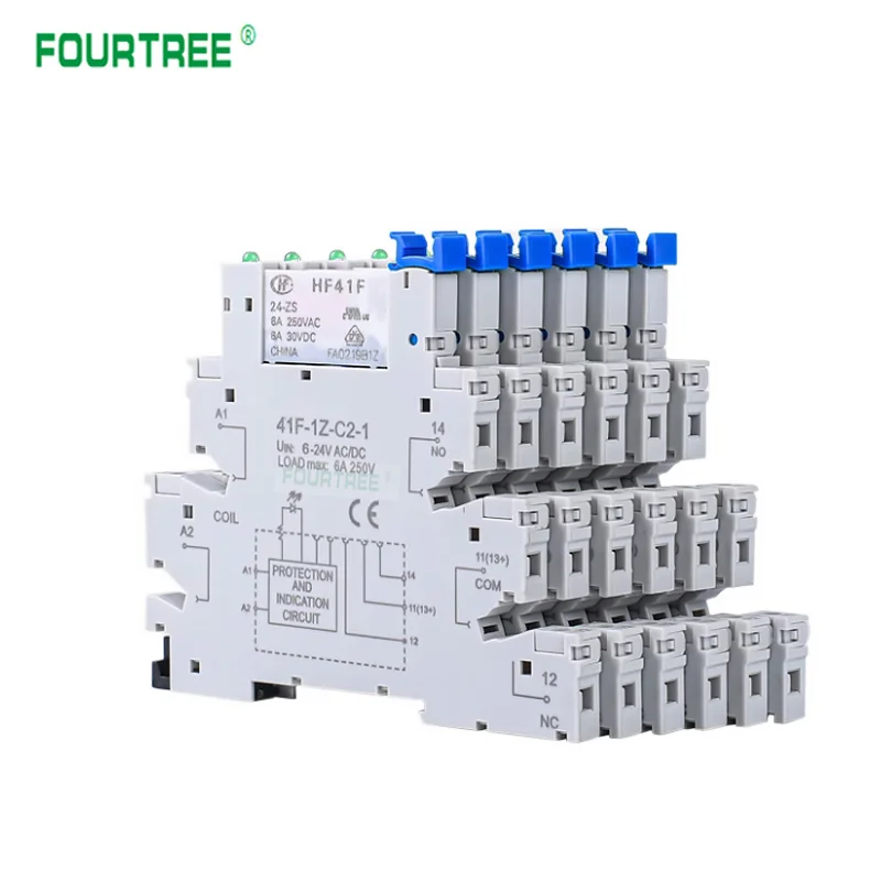 5-10-Sets-Slim-Relay-HF41F-5V-12V-24VDC-With-Relay-Base-41F-1Z-C2-1.jpg