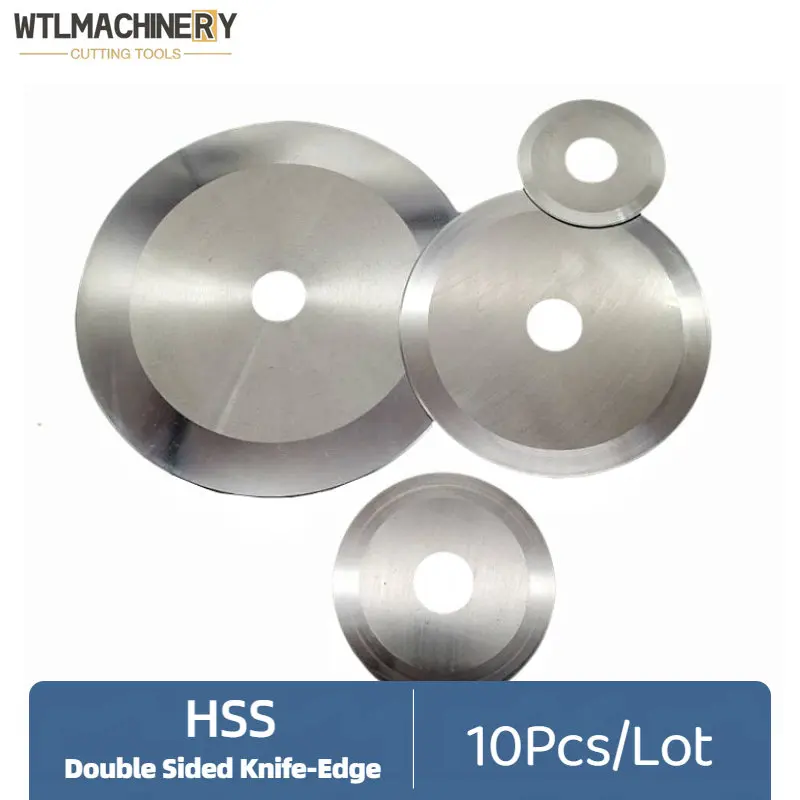 10Pcs-HSS-Slitting-Flat-Round-Blade-Double-Sides-Knife-Edge-For-Paper ...