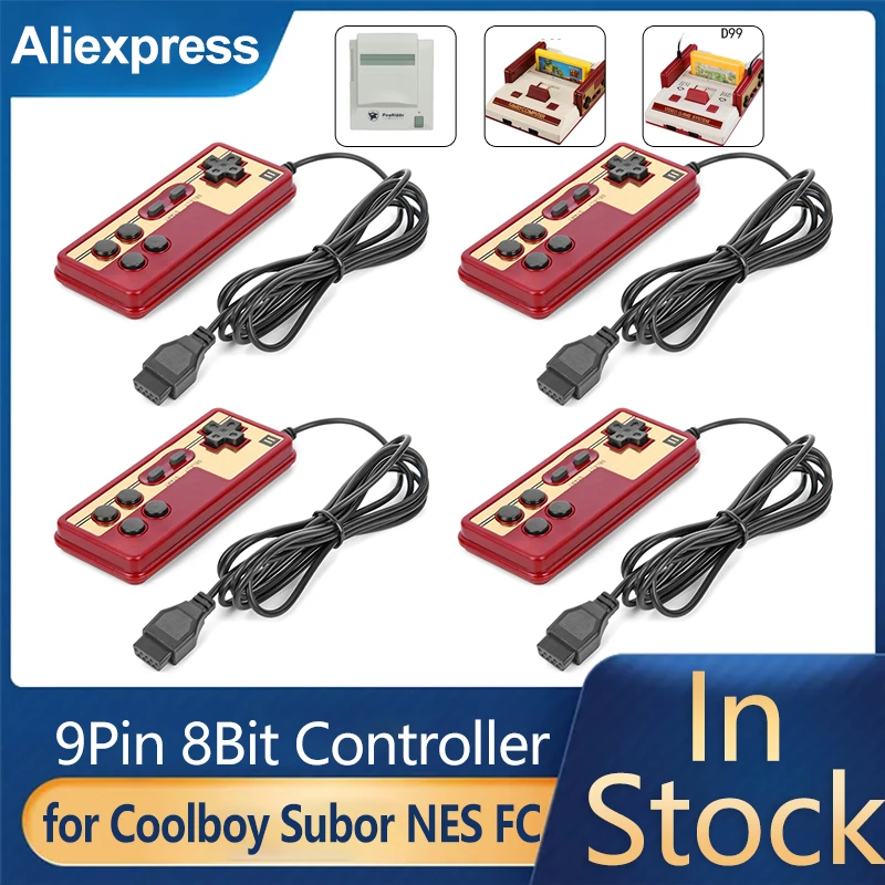 8 bit controlador 9pin gaming joystick gamepad controlador universal ...