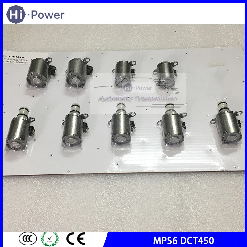 6DCT450 MPS6 테스트 오리지널 변속기 시프트 솔레노이드 키트 + 밸브 바디 플런저, 볼보 포드 랜드 로버 6 단|자동 ...