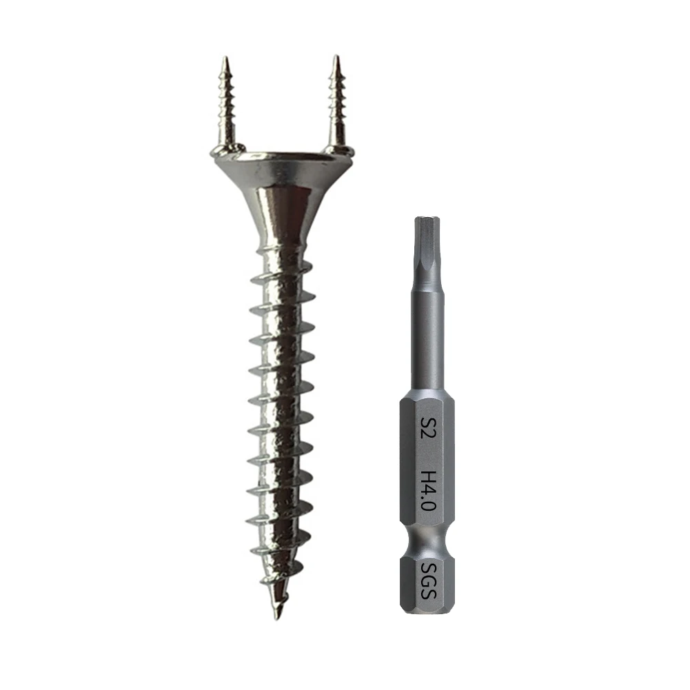 50Pcs Double-Headed Self-tapping Screws Solid Wood, 50% OFF