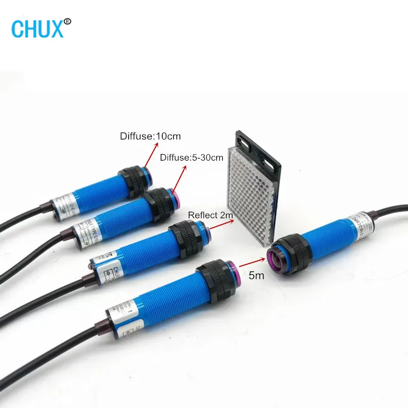 CHUX-M18-10cm-30cm-2M-5M-Photoelectric-Proximity-Sensor-Switch-Optical ...