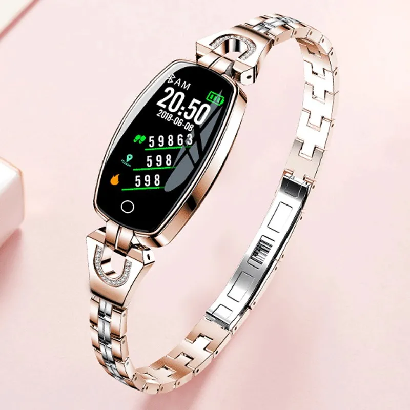2023-H8-Fashion-Female-Smart-Wristband-Heart-Rate-Watch-Fitness-Track ...
