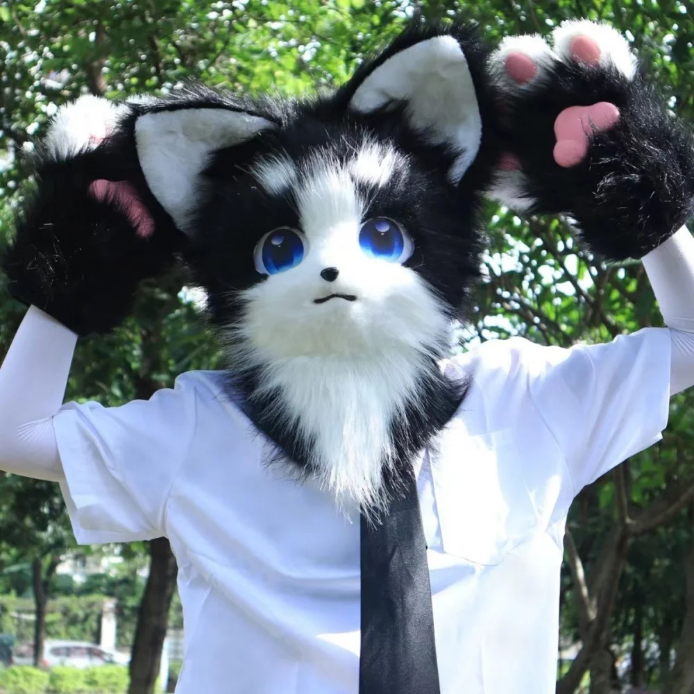 New-Kig-Kigurumi-Headset-Furry-Fursuit-Cosplay-Costume-Animal-Furry ...
