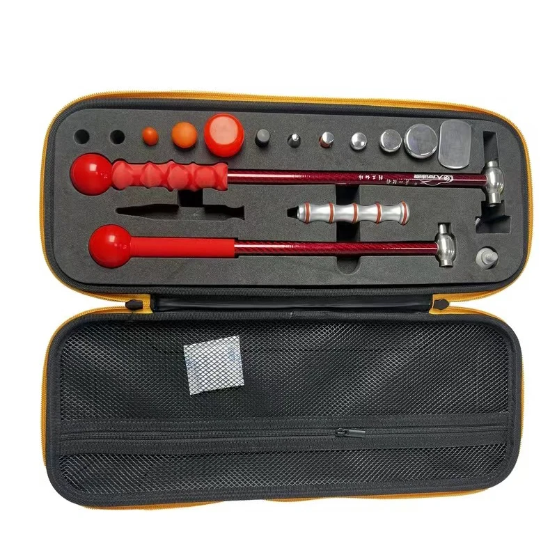 New-type-of-red-car-concave-and-convex-pit-shaping-hammer-repair-worker ...