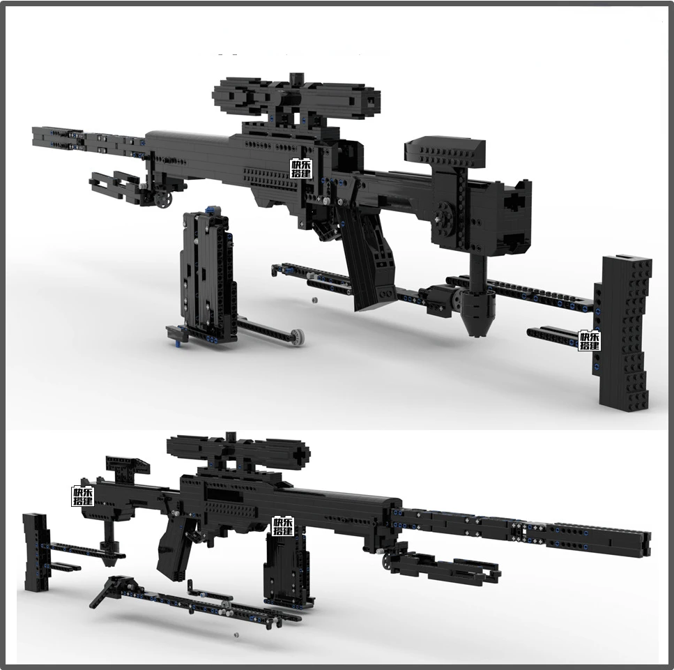 MOC-War-Military-Series-Building-Block-Sniper-Building-Block-Gun ...