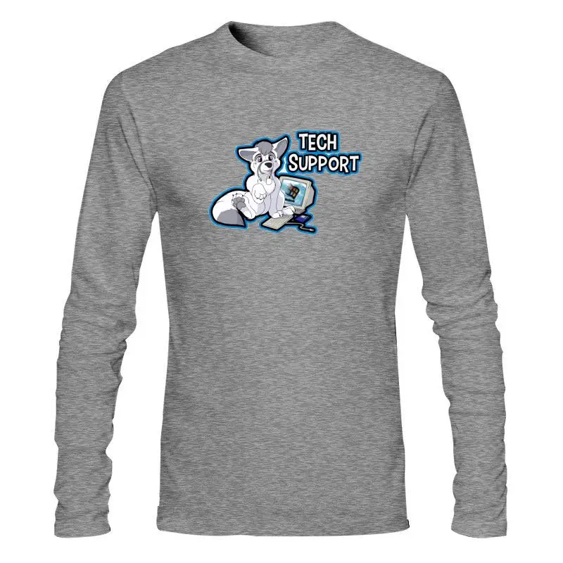 Man Clothing Tech Support T Shirt Furry Furrie Furrys Furries Dog Doggo ...