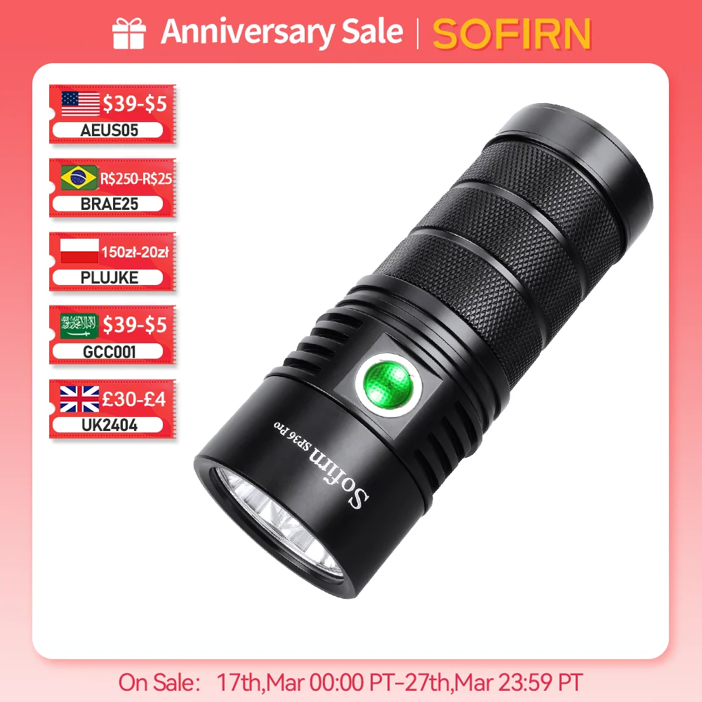 Sofirn-SP36-Pro-8000lm-Powerful-LED-Flashlight-4-SST40-USB-C ...