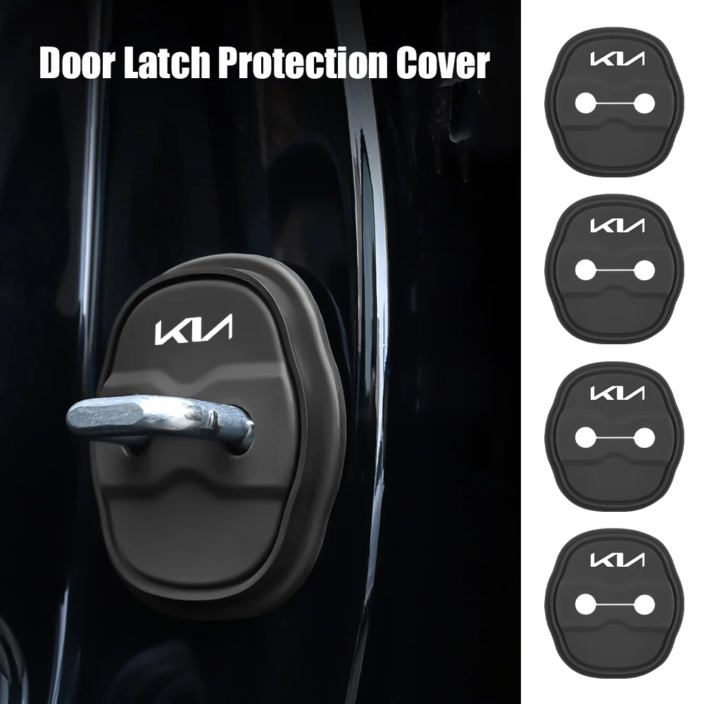 2/4Pcs Car Door Lock Anti-collision Silicone Cover for For Kia Sportage ...