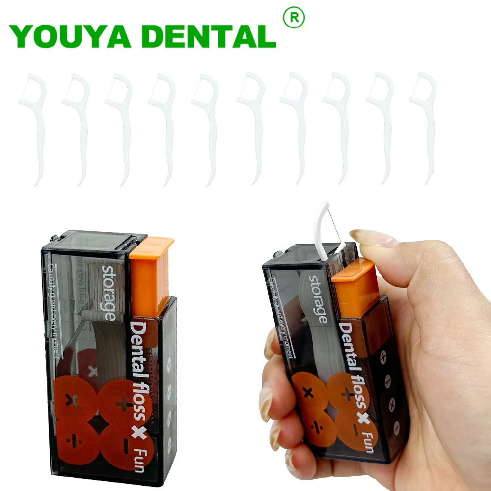3 Box Dental Floss Dispenser Includes 30pcs Floss Portable Automatic ...