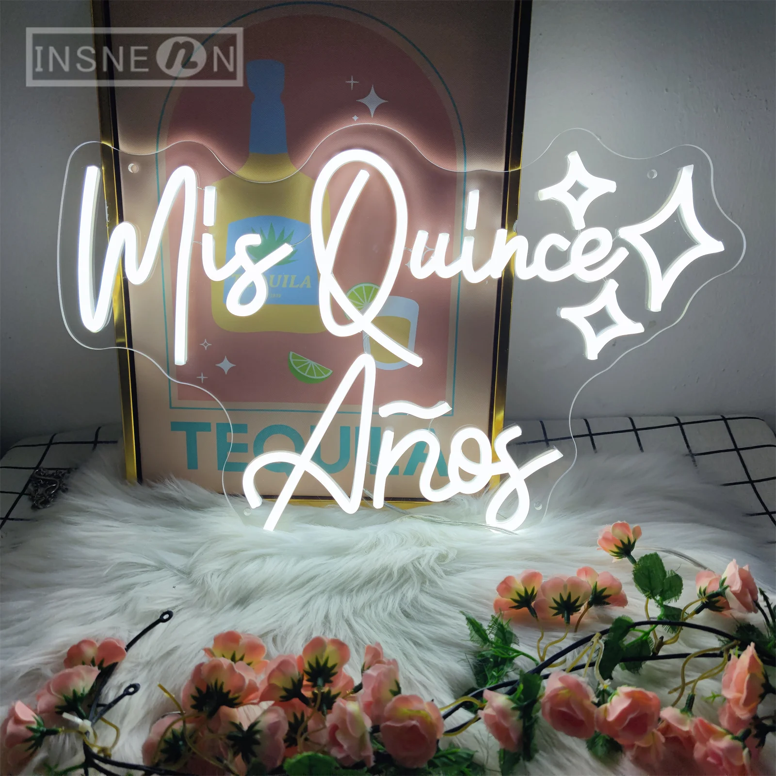 Mis-Quince-A-os-Neon-Led-Signs-Spanish-Birthday-Decor-Room-Party-Decor ...
