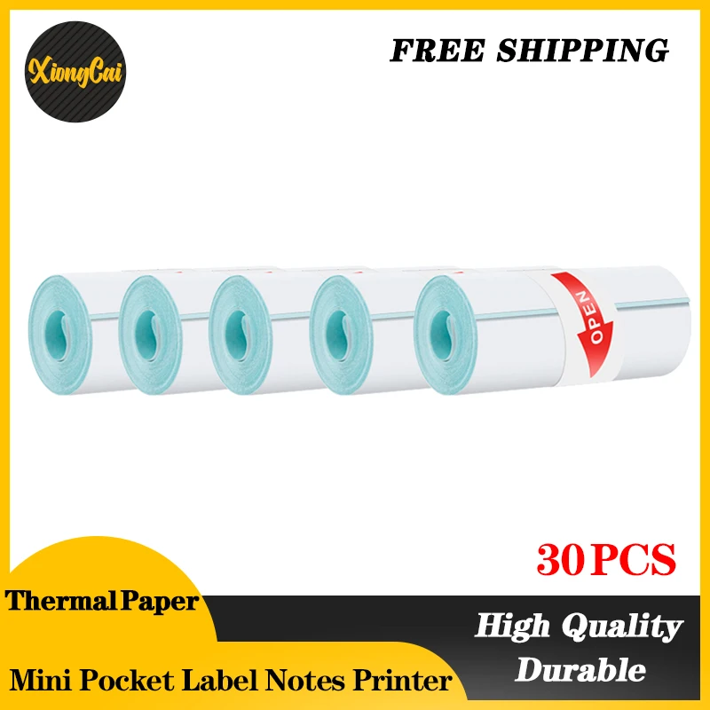Thermal-Paper-Label-Sticker-Paper-57mmx25mm-For-X5-Portable-Mini ...