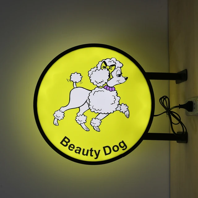 50cm LED Light Box Business Signs Custom Light Sign Outdoor Advertising ...