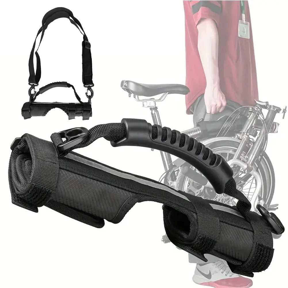 Folding-Cycling-Frame-Carry-Shoulder-Strap-Bicycle-Carrier-Handle-Bike ...