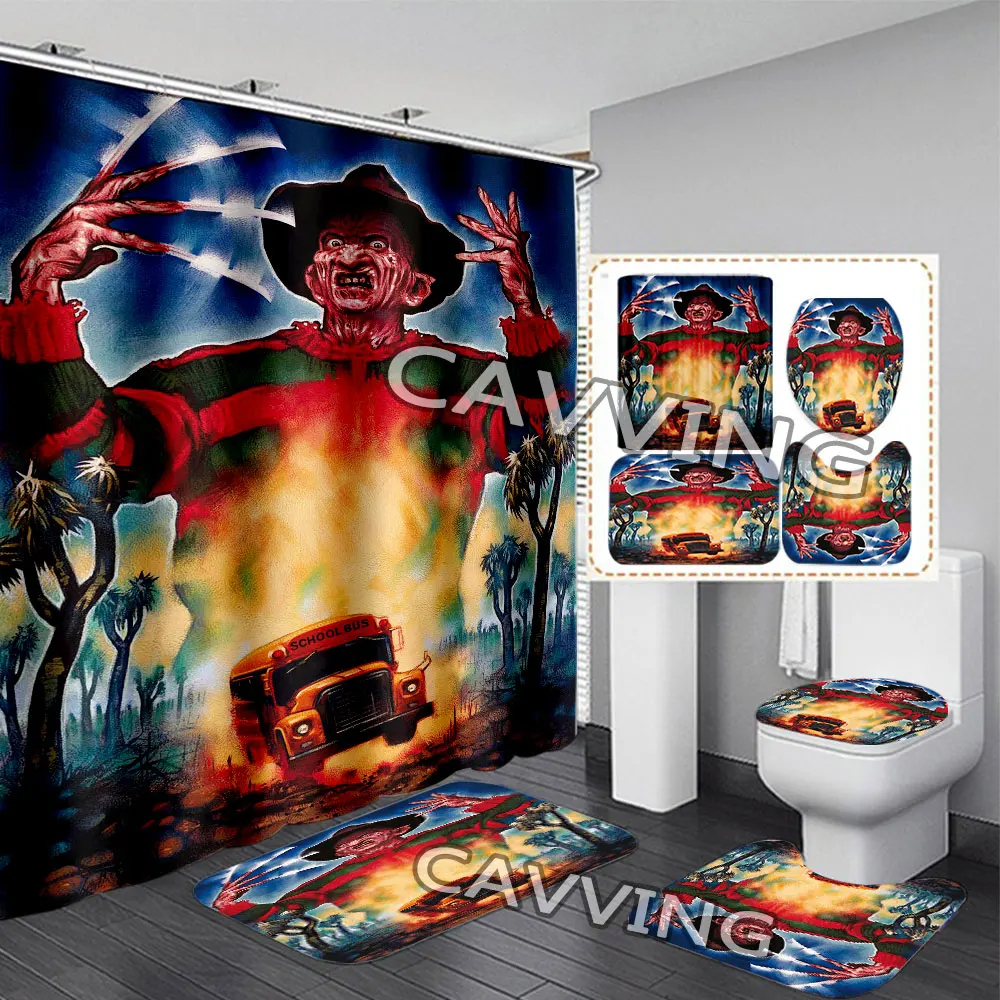 Horror Movie Character 3d Shower Curtain Waterproof Bathroom Curtain ...