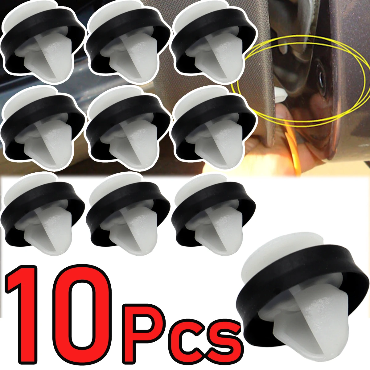 10X-Interior-Trim-Panel-Door-Card-Retaining-Clips-with-Seal-Ring-For ...