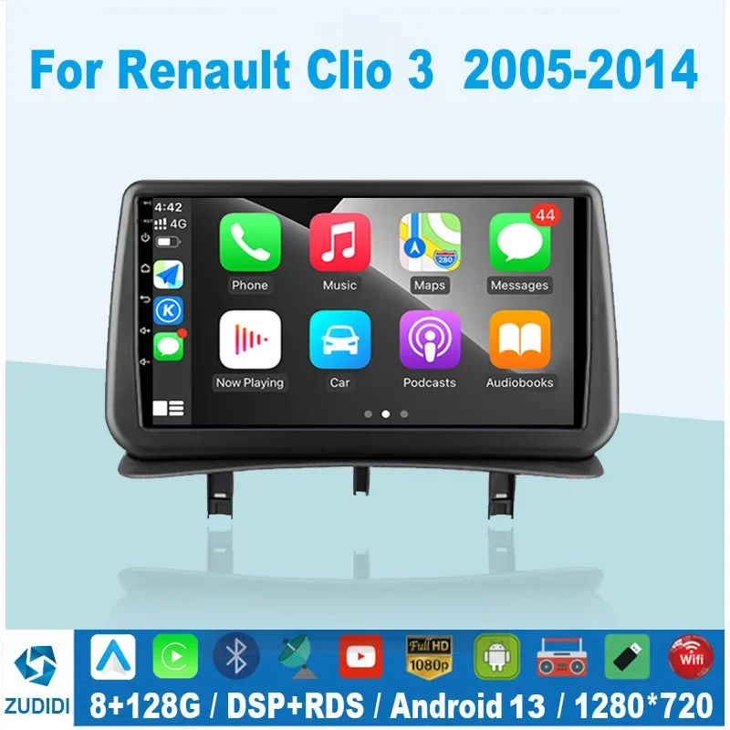 For-Renault-Clio-3-CLIO-3-2005-2014-4G-WIFI-Car-Radio-Android-13 ...
