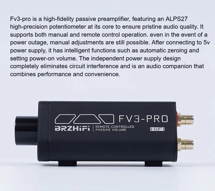 1 pcs High Precision Passive Preamp FV3-PRO Volume Control For ...