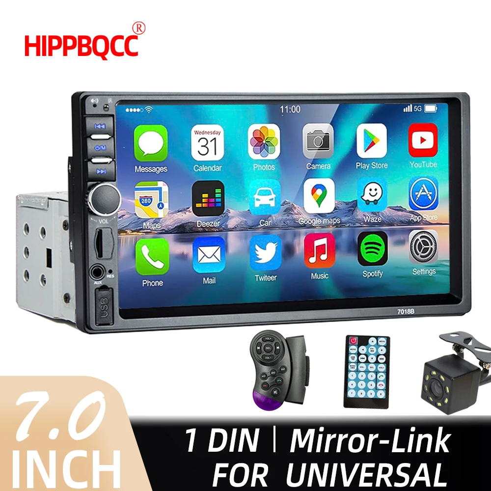 HIPPBQCC-Touch Screen Car Multimedia Player, rádio, MP5, FM ...