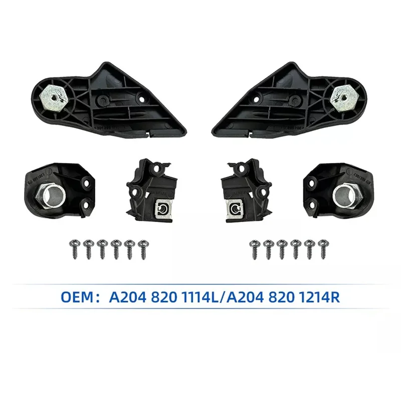 1Pair Front Headlight Repair Bracket Mount Kits For Mercedes-Benz C ...