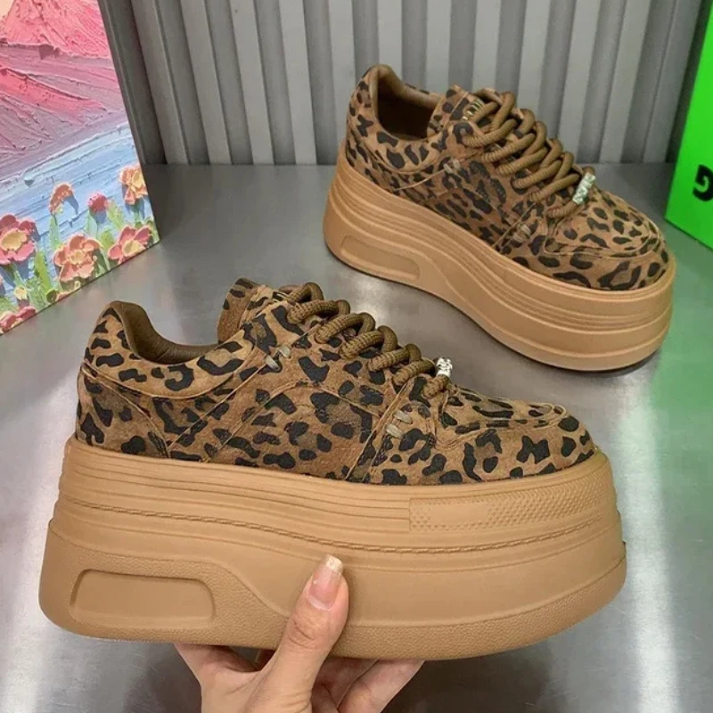 Fashion Sexy Women Platform Leopard Casual Sneakers New Autumn Winter ...