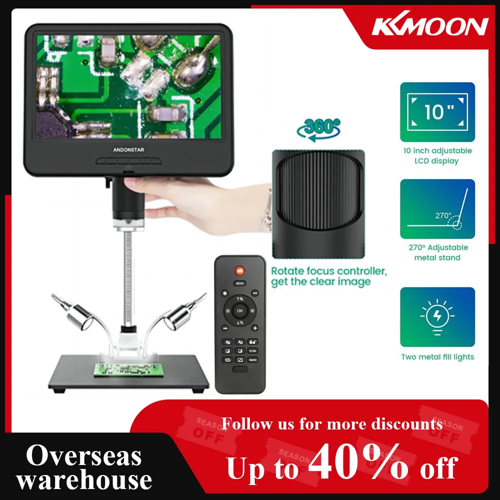 Andonstar-AD210-Digital-Microscope-260X-1080P-10-1-Inch-IPS-Screen-for ...