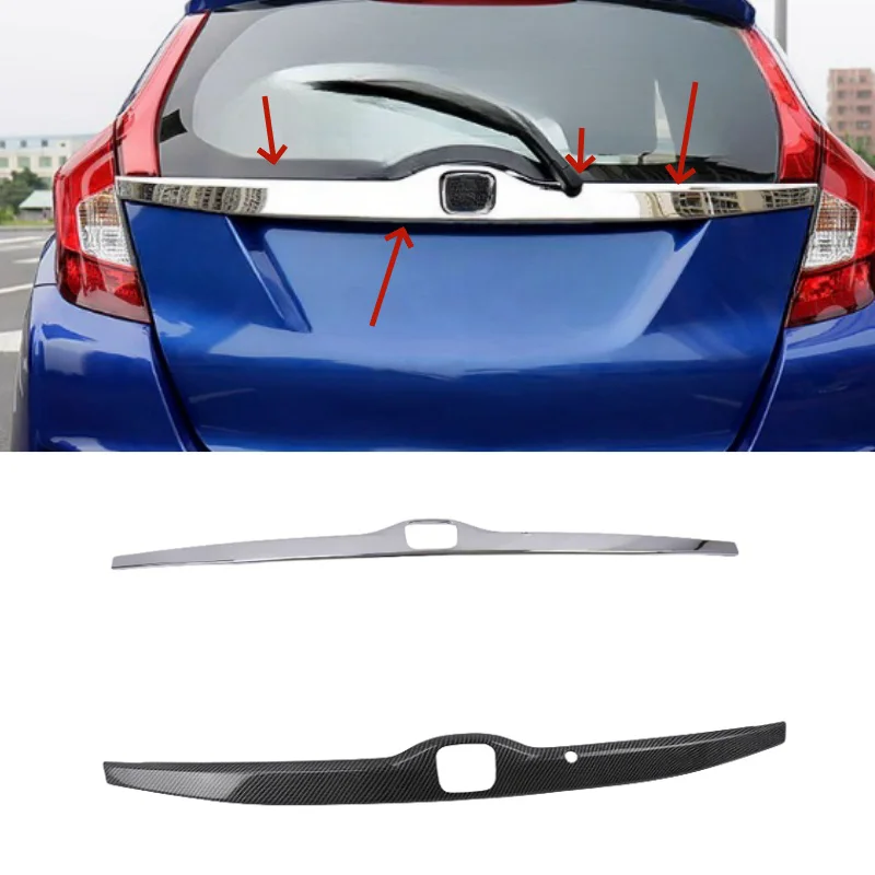 Trunk rear trim strip For Honda Fit JAZZ trunk lid trim strip molding ...