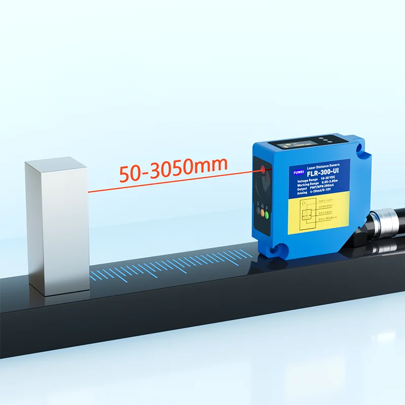 FUWEI-Sensor-de-medici-n-de-desplazamiento-l-ser-FLR-300-UI-rango-de ...