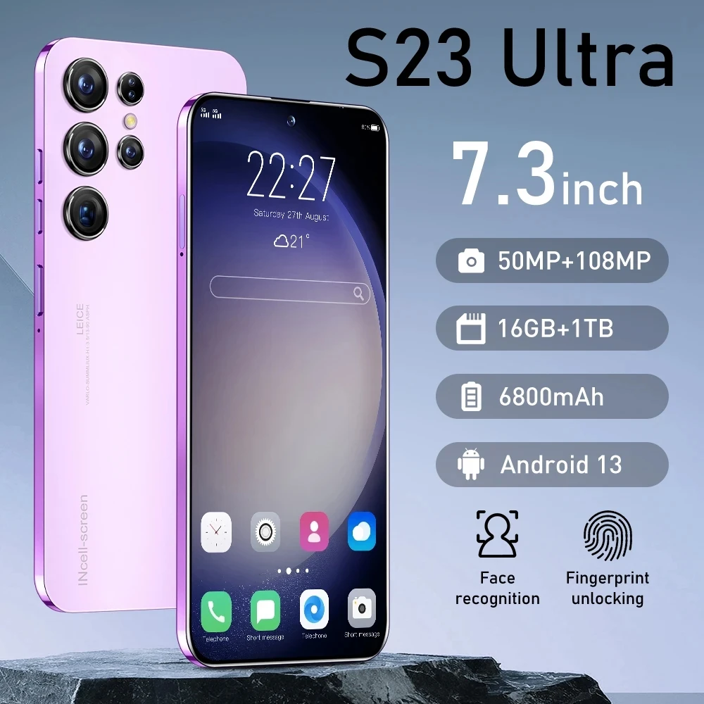 Hot-New-S23-Ultra-Smartphone-7-3-inch-Full-Screen-4G-5G-Cell-Phone-16TB ...