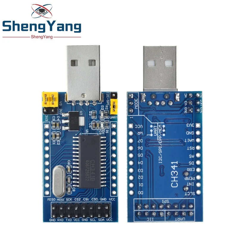 TZT-CH341A-Programmer-USB-to-UART-IIC-SPI-I2C-Convertor-Parallel-Port ...