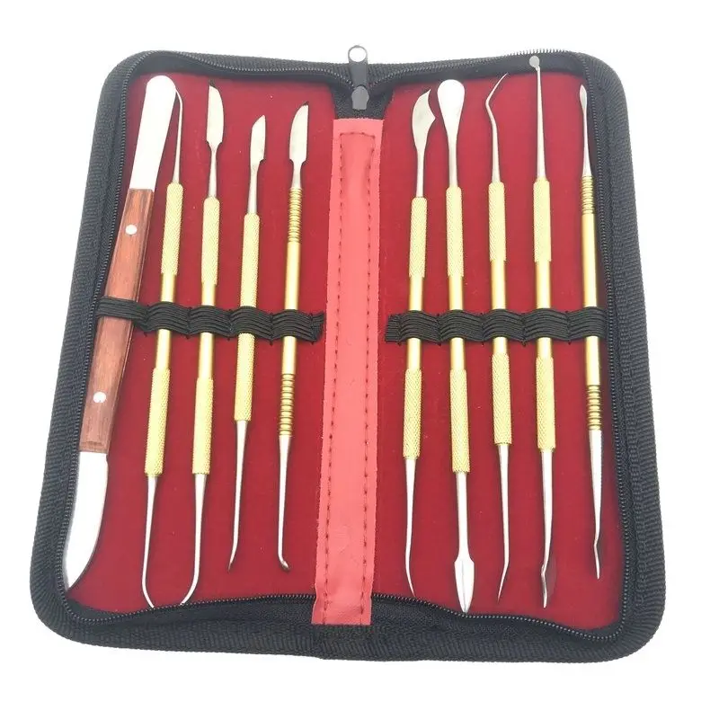 NEW 10Pcs Dental Lab Dentistry Instrument Stainless Steel Wax Carving ...