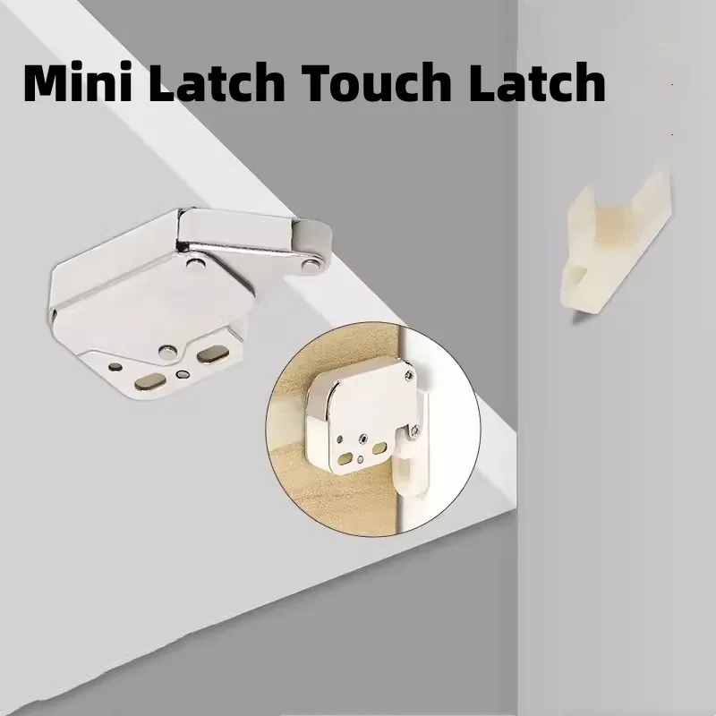 2/1 Sets Mini Latch Touch Latch Spring Push to Open Catch Door Lock For ...