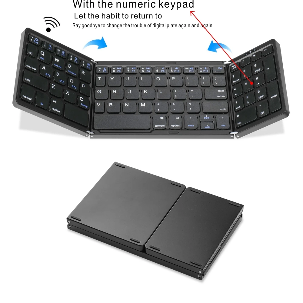 mini-3-three-fold-convenient-wireless-bluetooth-keyboard-to-carry ...