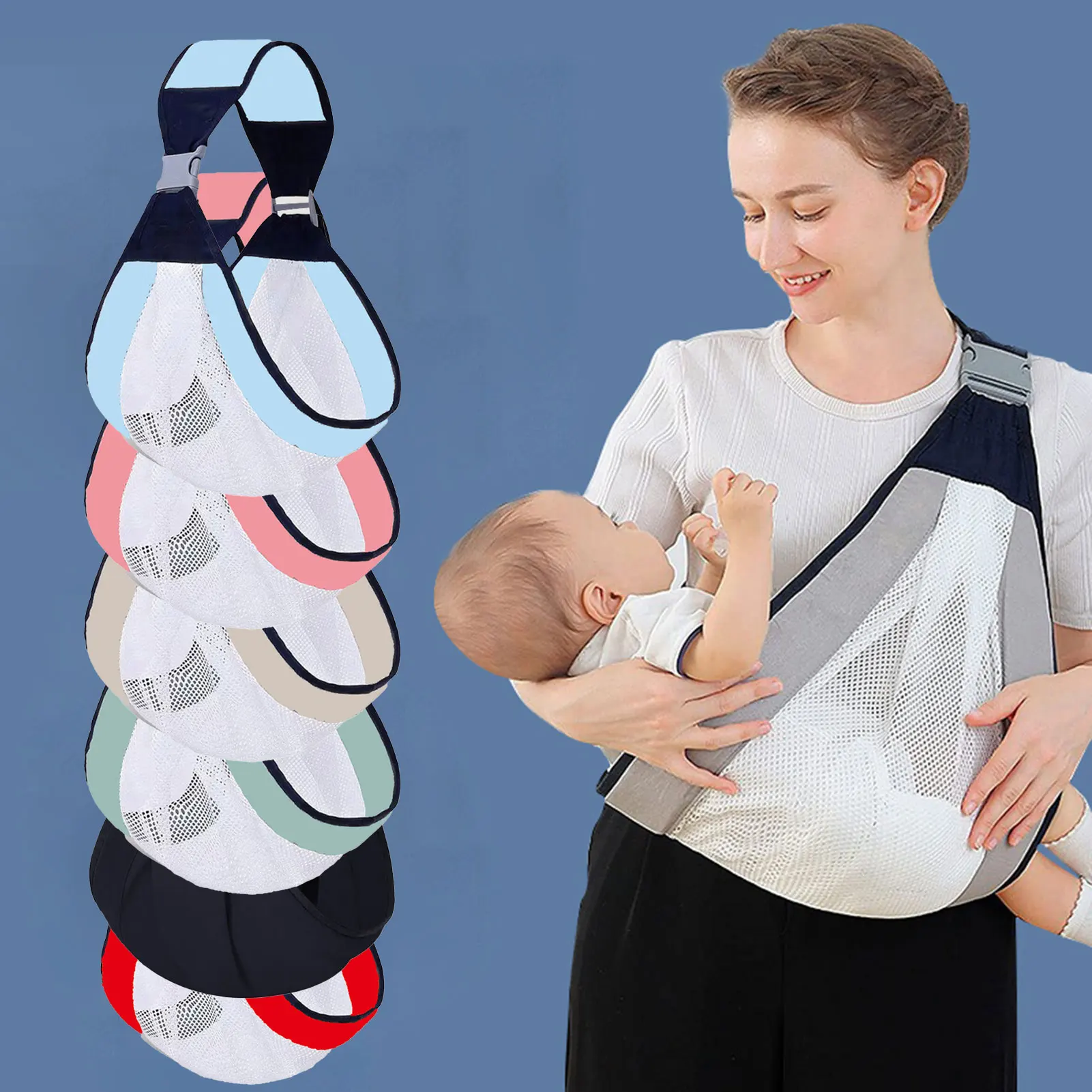 Child Carrier Wrap Multifunctional Baby Carrier Ring Sling for Baby ...
