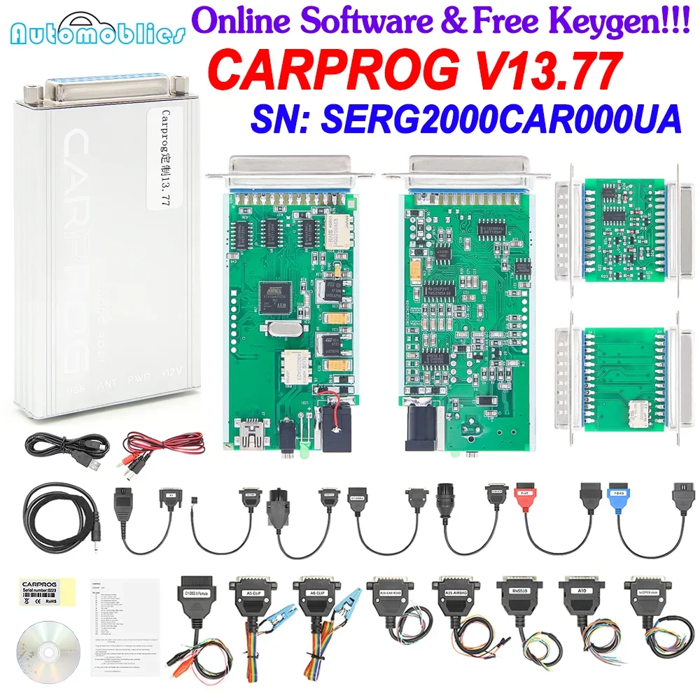 Carprog-V13-77-No-limited-SERG2000CAR000UA-Full-Adapters-Ecu-programmer ...