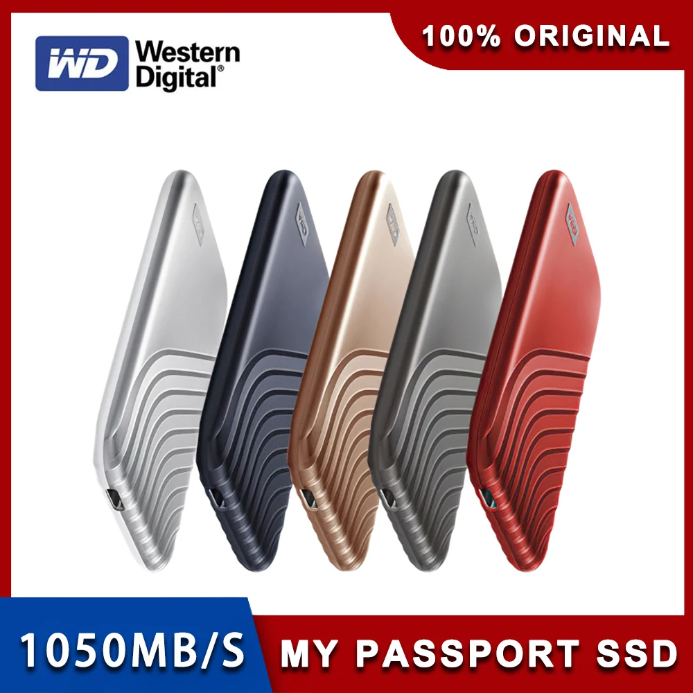 Western Digital-disque Dur Externe Portable My Passport, Ssd, 1 To ...