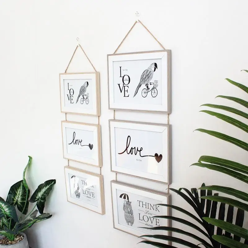 Decoration-Photo-Holder-Wall-Mounted-Wooden-Photo-Frame-Creative-Triple ...