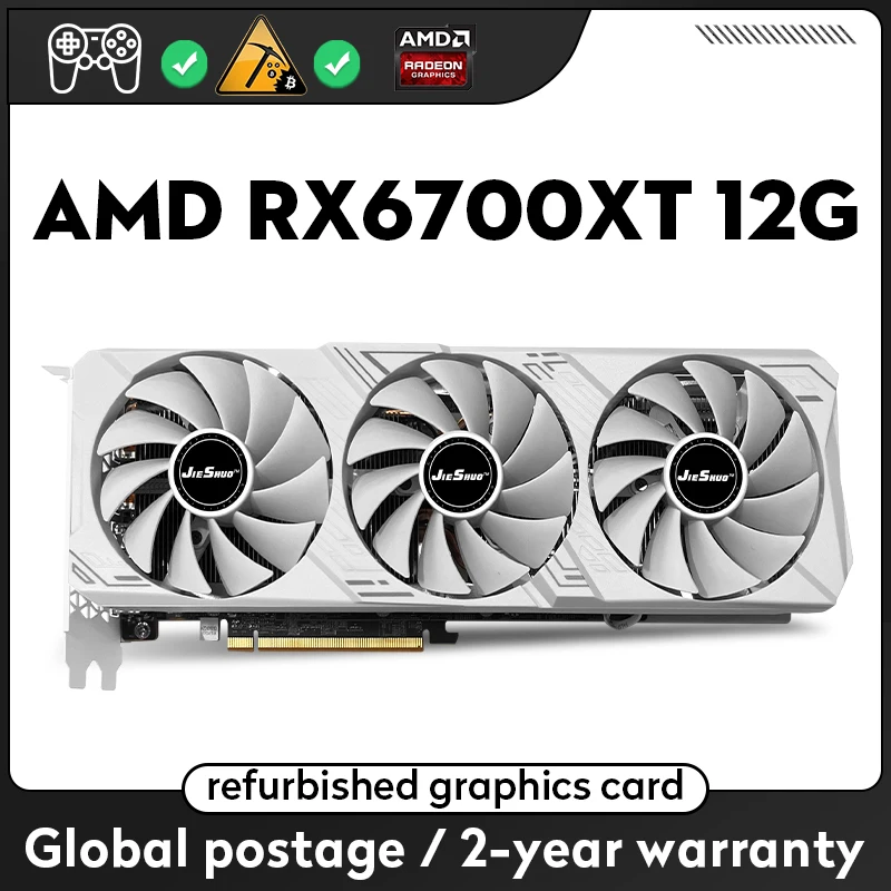 JIESHUO-AMD-RX-6700XT-12GB-video-graphics-card-GDDR6-192BIT-GPU ...