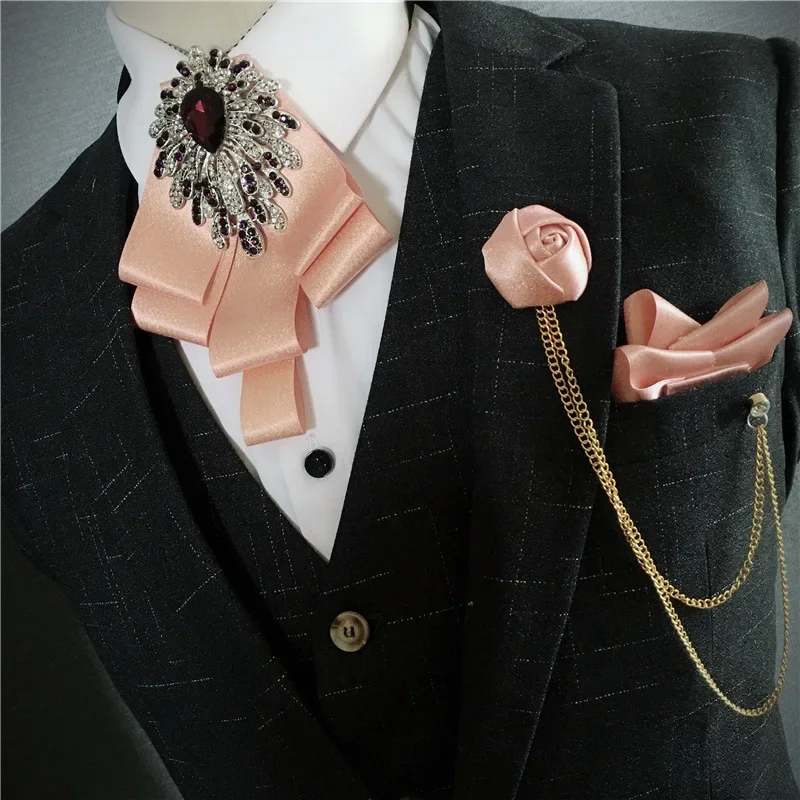 Conjunto-de-gravata-borboleta-masculina-de-luxo-coreana-alta-qualidade ...