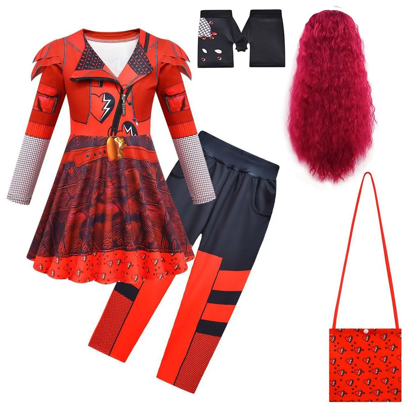 Kids-The-Rise-of-Red-Costume-Descendants-4-Role-Red-Cosplay-Halloween ...
