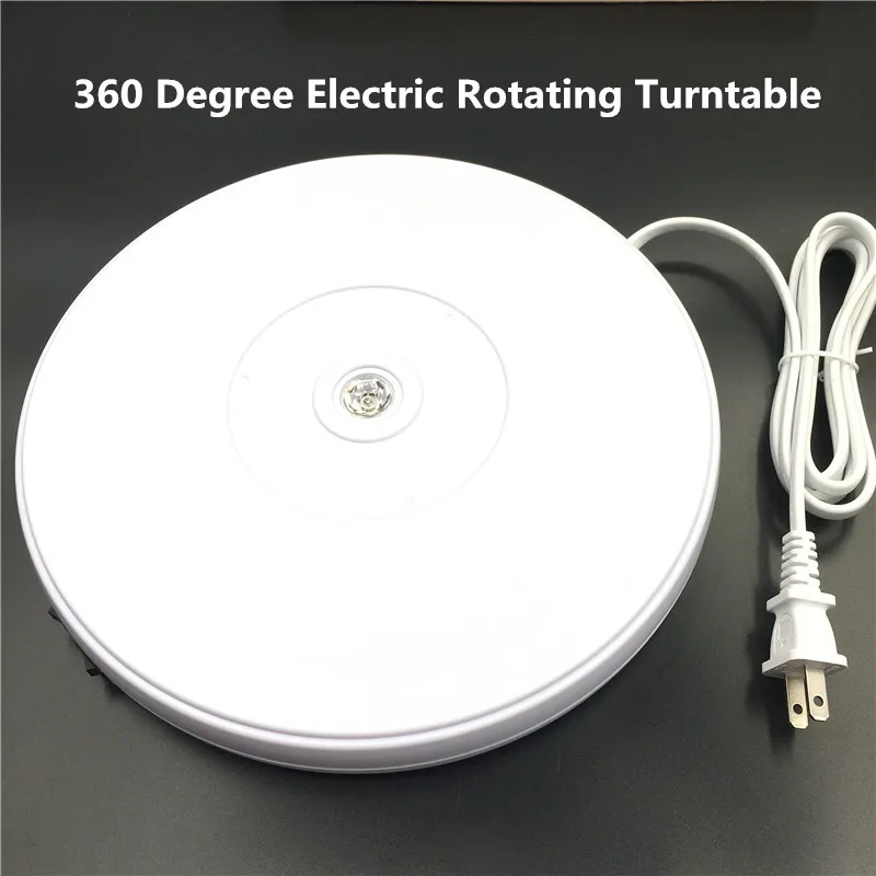 10" 25cm Led Light 360 Degree Electric Rotating Turntable For ...