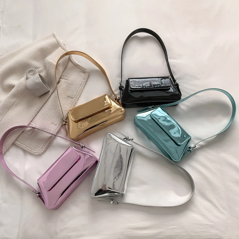Fashion-Women-Evening-Hand-Bag-PU-Leather-Ladies-Shoulder-Bag-Bright ...